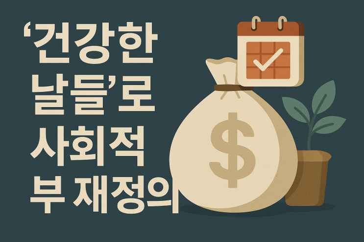 ‘건강한 날들’로 사회적 부의 재정의 : 네이버 블로그