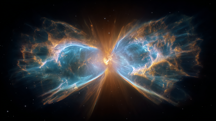 죽어가는 별이 남긴 우주의 나비···제미니 사우스, NGC 6302 고해상도 포착 : 네이버 블로그