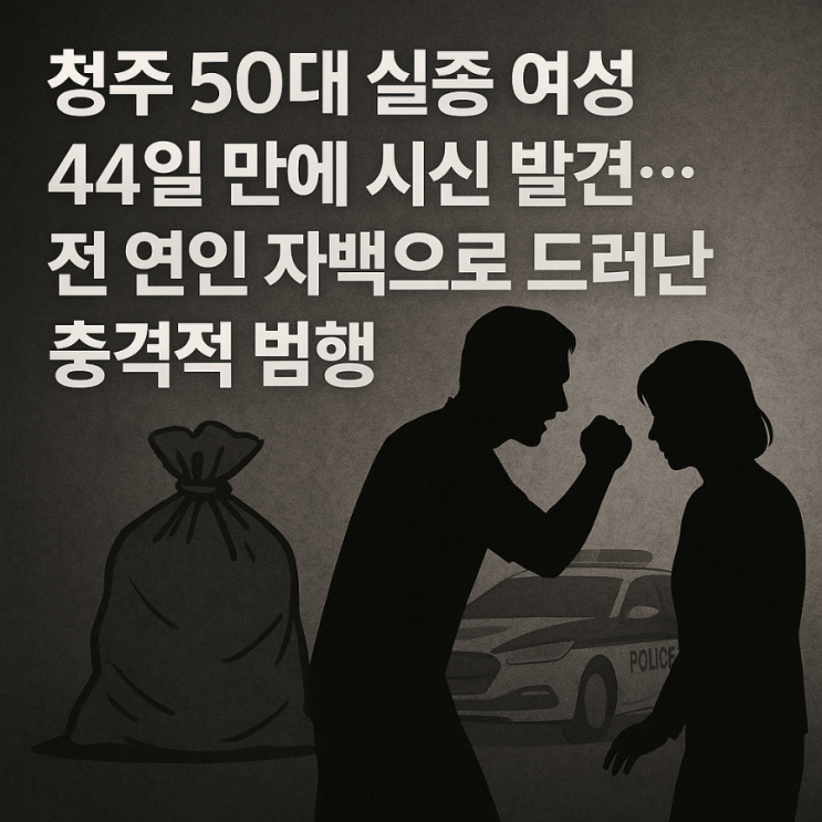 청주 실종 여성 50대, 44일 만에 시신 발견! : 네이버 블로그