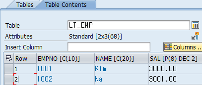 [SAP] Internal Table(2) - 선언 & 삽입 : 네이버 블로그