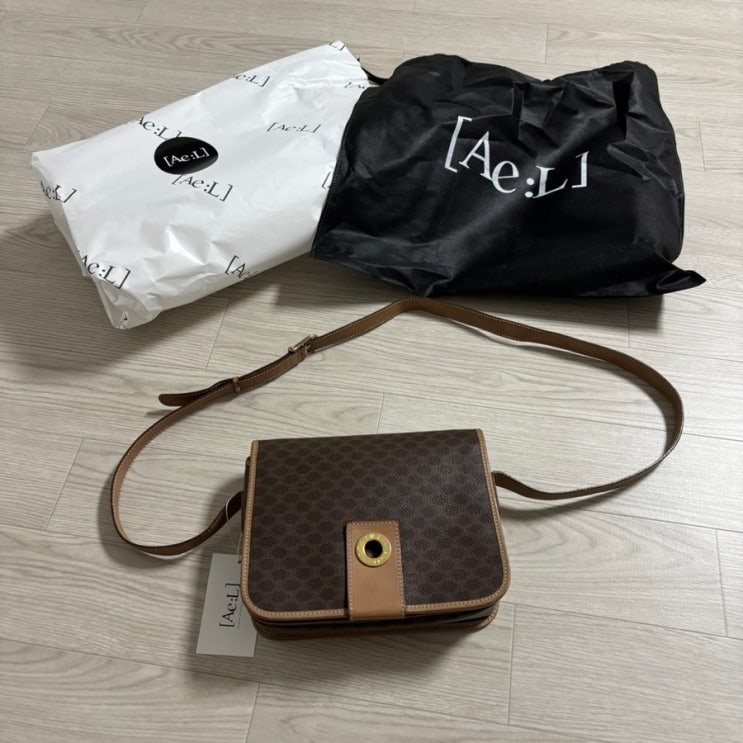 빈티지 올드 셀린느 마카담 골드링 크로스백 / 중고명품샵 아엘 내돈내산 솔직후기 : 네이버 블로그