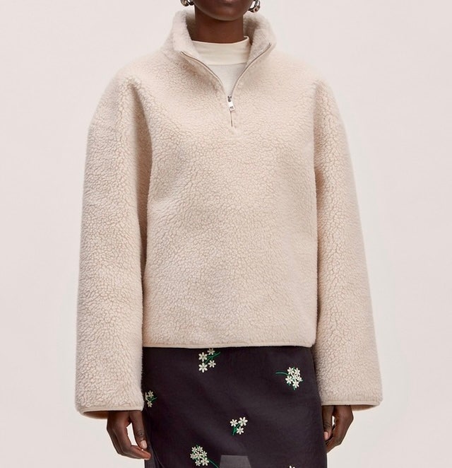 [에디티드 더 라벨] 테디베어 플리스 하프 집업 EDITED THE LABEL SWEATER JANICE : 네이버 블로그