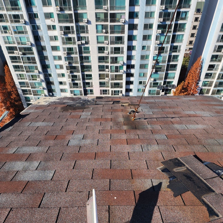 아파트 아스팔트 싱글 부분 교체 보수 작업 : 네이버 블로그