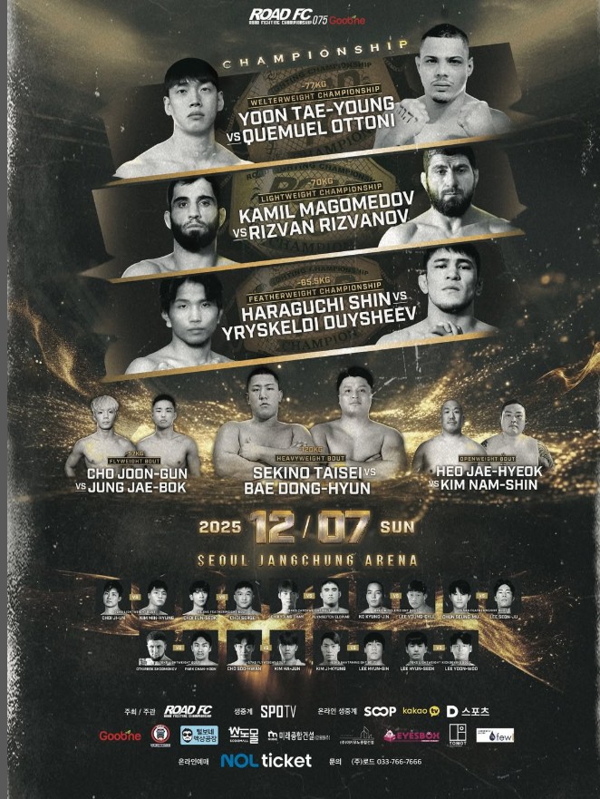 [ROAD FC 075 in 서울 ;12/07] : 네이버 블로그