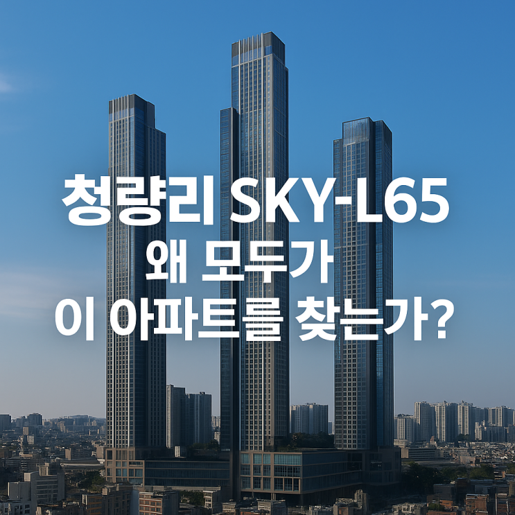 “청량리 SKY-L65... 왜 모두가 이 아파트를 찾는가?” : 네이버 블로그