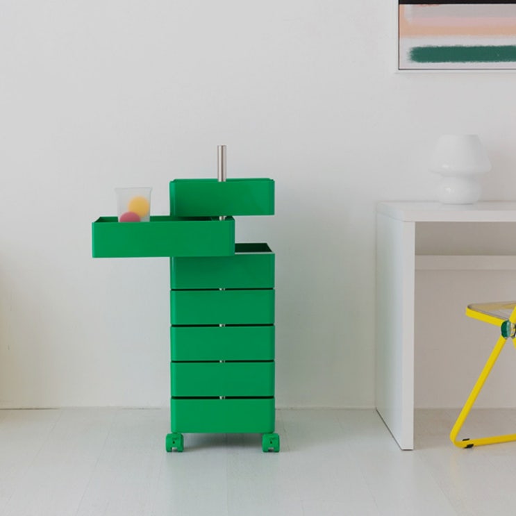 360도 빙그리 회전서랍 트롤리 7단 클래식그린 사용해보니 너무 편리해요! : 네이버 블로그