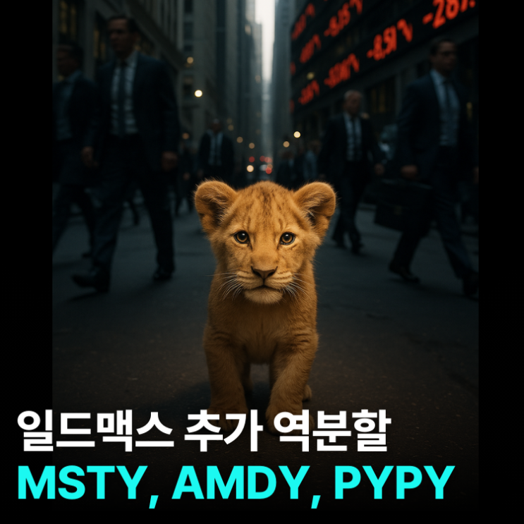 일드맥스의 추가 3종목 액면병합 발표(12월 8일-MSTY,AMDY,PYPY) : 네이버 블로그