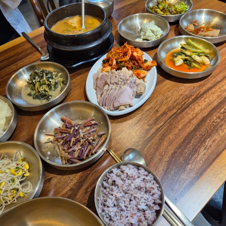 청국장과 보쌈 가성비 푸짐 한식 분당 야탑 이정토속청국장 / 수제 아이스크림 오오스 OOS : 네이버 블로그