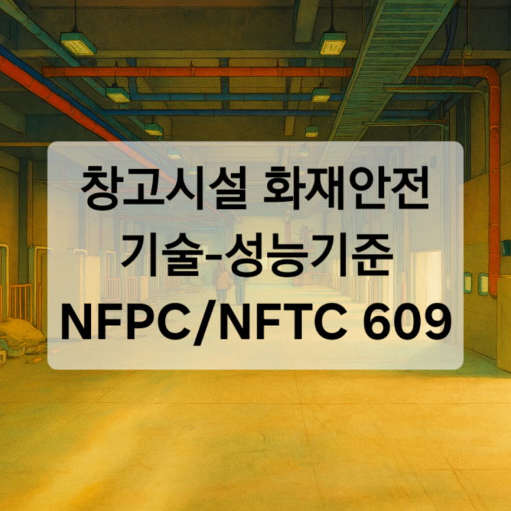 창고시설 화재안전 기술기준 성능기준 NFPC 609 NFTC 609 : 네이버 블로그