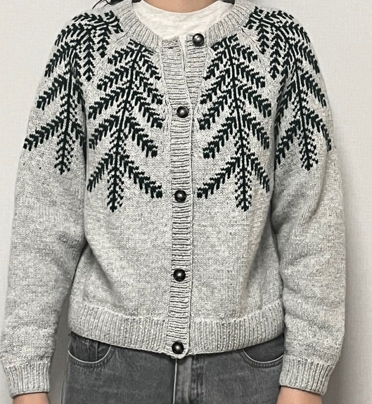 바텀업 가디건 길이 수정하기 : 네이버 블로그