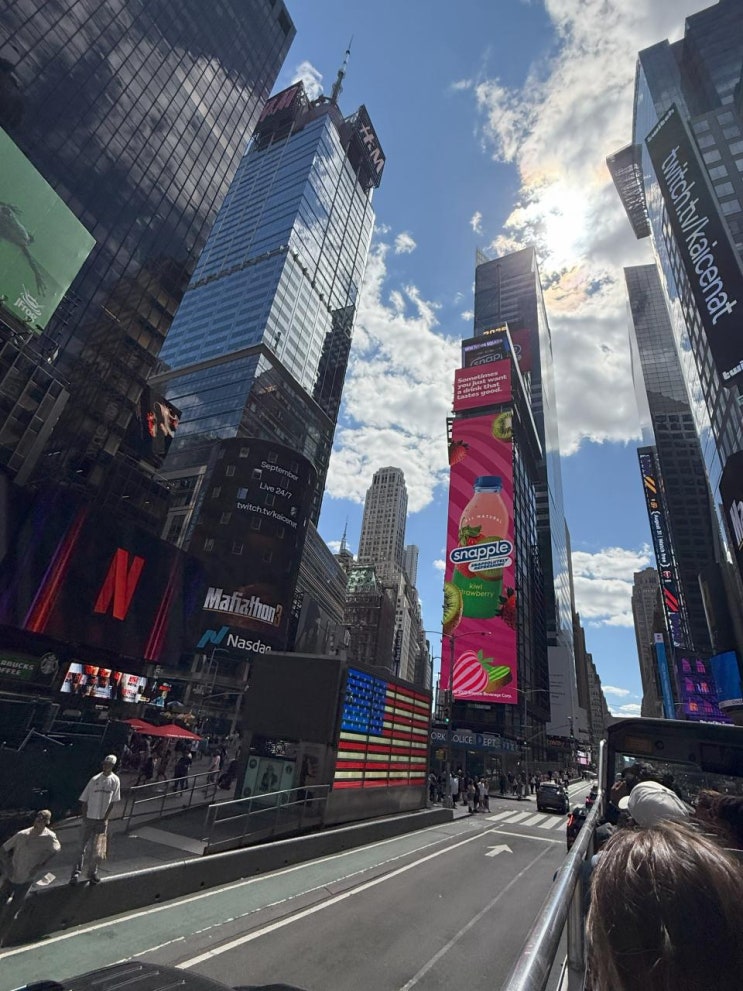 뉴욕 탑뷰 버스 정류장 자리 추천 시간 후기 : 네이버 블로그