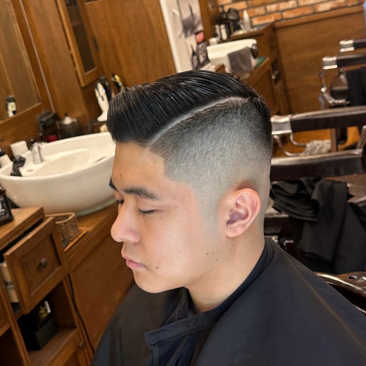 Side Part (Low Skin Fade) : 네이버 블로그