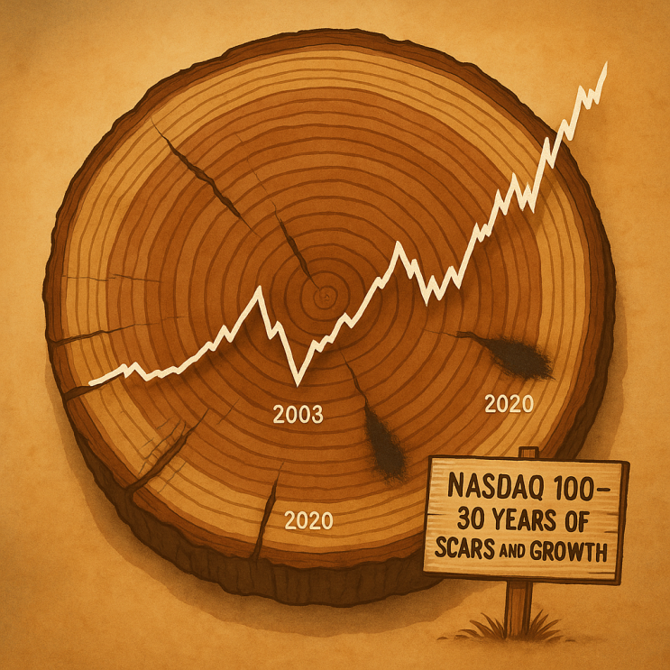 Nasdaq 100 호황과 불황의 30년:오르면 크게, 떨어지면 처참하게... : 네이버 블로그