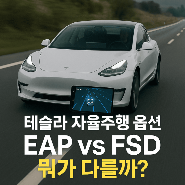 한국 테슬라 옵션 요약: EAP vs FSD 비교! 꼭 알아두세요 : 네이버 블로그