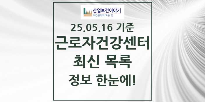 [지도앱] 전국 근로자건강센터 목록 (2025년05월16일 기준) : 네이버 블로그