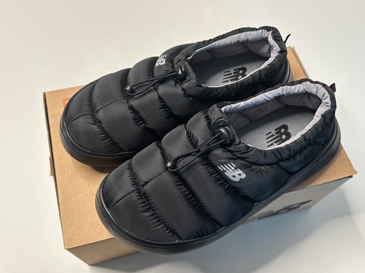뉴발란스 방한화 패딩 슈즈 슬리핑목(Sleeping Moc) SD7988BK2 내돈내산 후기 : 네이버 블로그