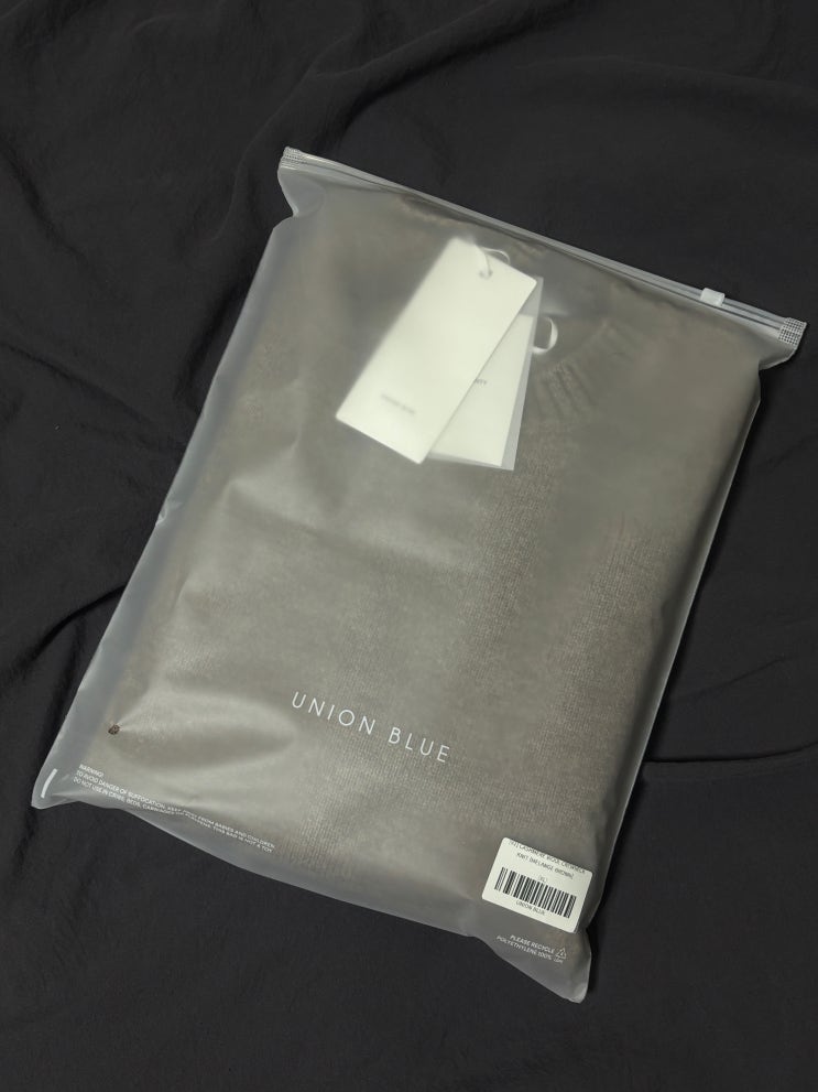 [유니온블루] V2 캐시미어 울 크루넥 니트 - 멜란지 브라운 후기 : 네이버 블로그