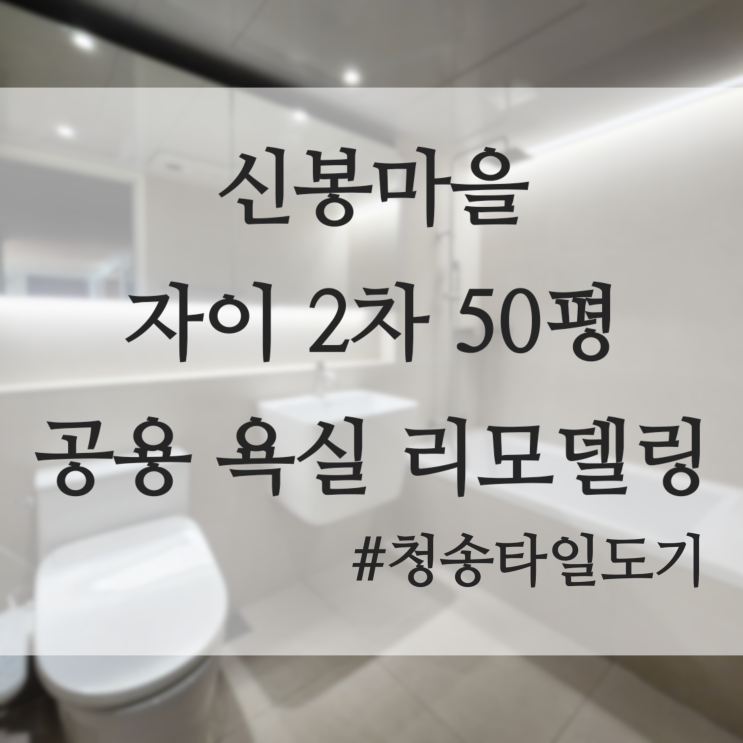 용인시 수지구 신봉동 신봉마을 자이 2차 50평 공용 욕실 인테리어 리모델링 : 네이버 블로그
