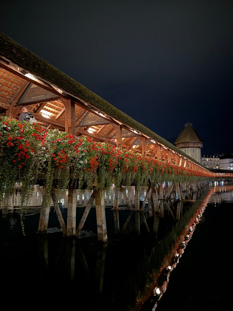 서유럽 패키지 여행 후기 스위스 4일차 그랜드호텔 루체른 야경 카펠교 : 네이버 블로그