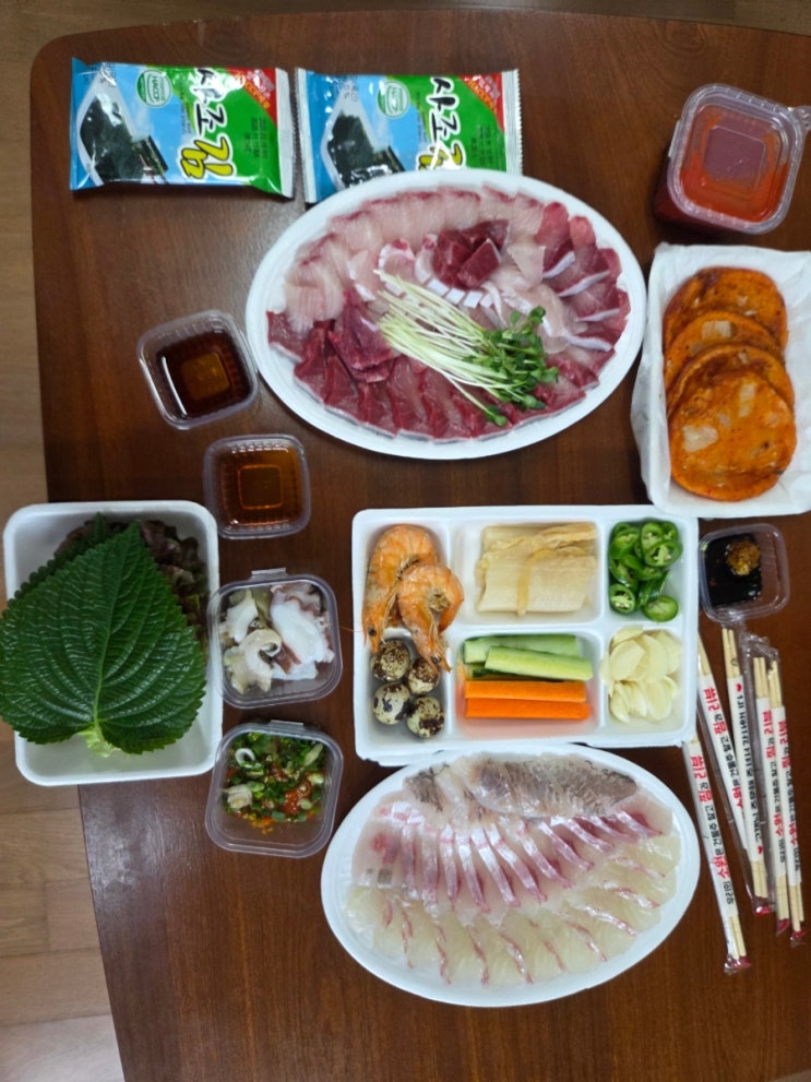 진주혁신도시 배달맛집 대방어,모듬회 (회뜰날) : 네이버 블로그