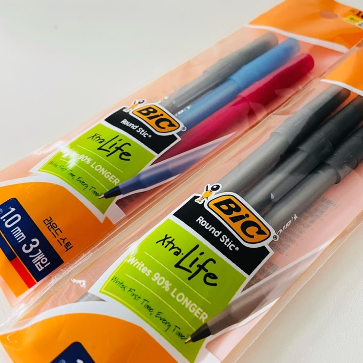 다이소 BIC 라운드스틱 볼펜(BIC 빅 볼펜 1.0mm) : 네이버 블로그