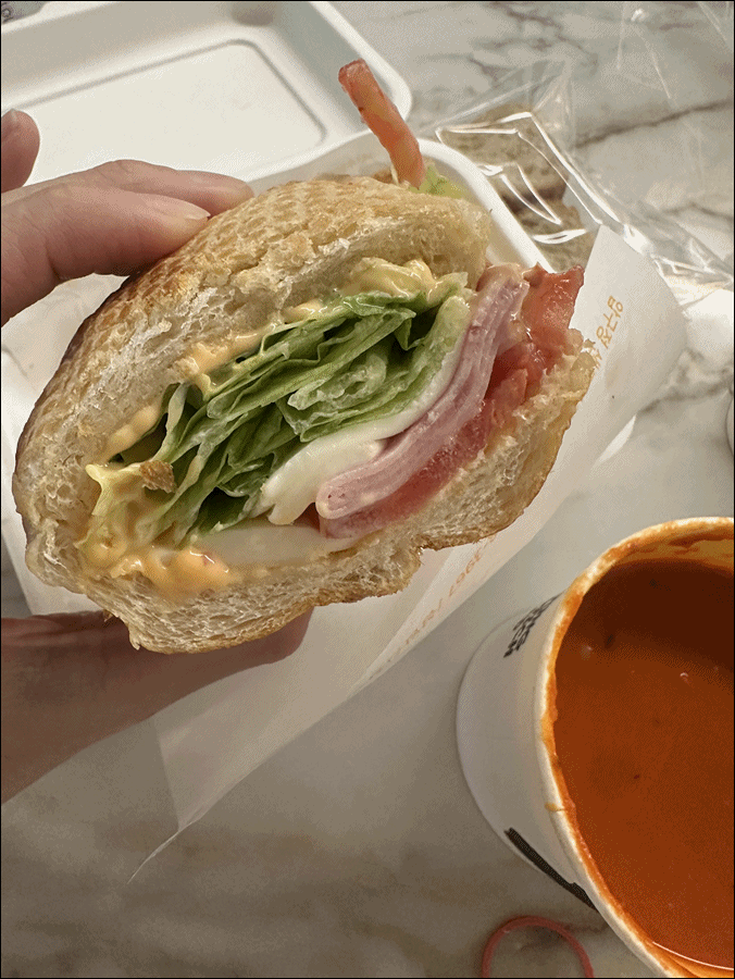 압구정샌드위치 담백하다! : 네이버 블로그