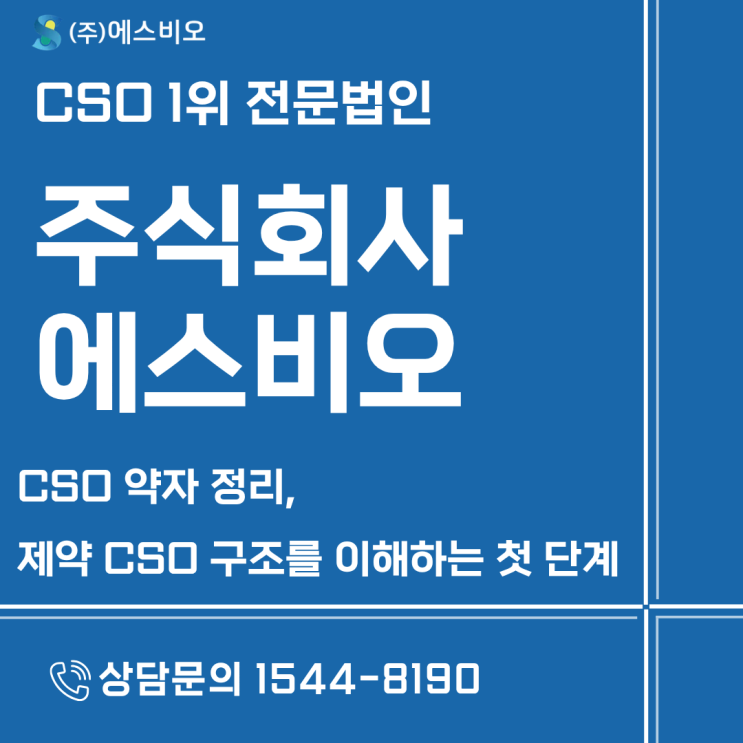 CSO 약자 정리, 제약 CSO 구조를 이해하는 첫 단계 : 네이버 블로그