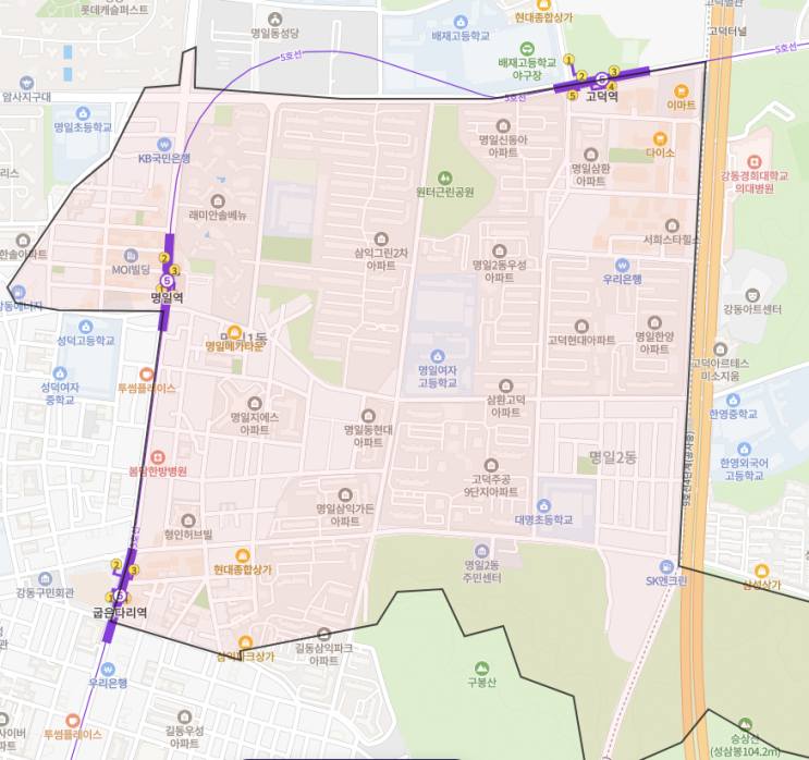강동구 명일동, 1만가구 주거타운 변신 시동 : 네이버 블로그