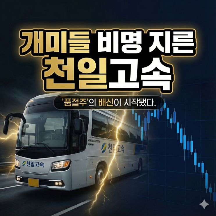 개미들 비명 지른 천일고속, '품절주'의 배신이 시작됐다. : 네이버 블로그