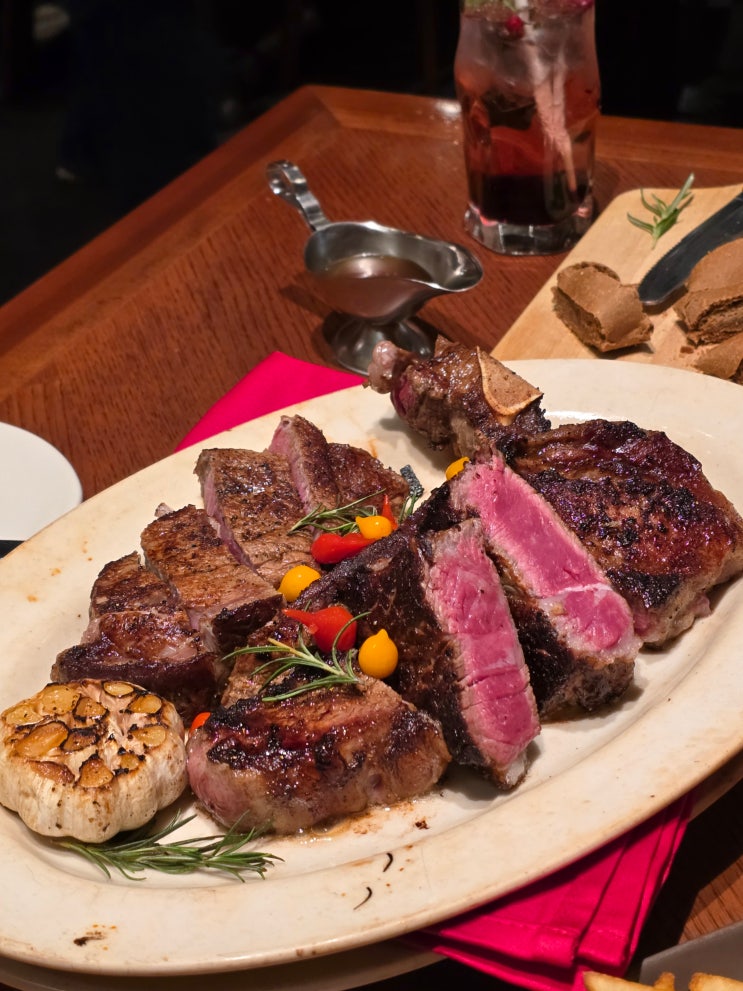 미아 롯데백화점 맛집 아웃백 포터하우스 스테이크 추천 후기 : 네이버 블로그