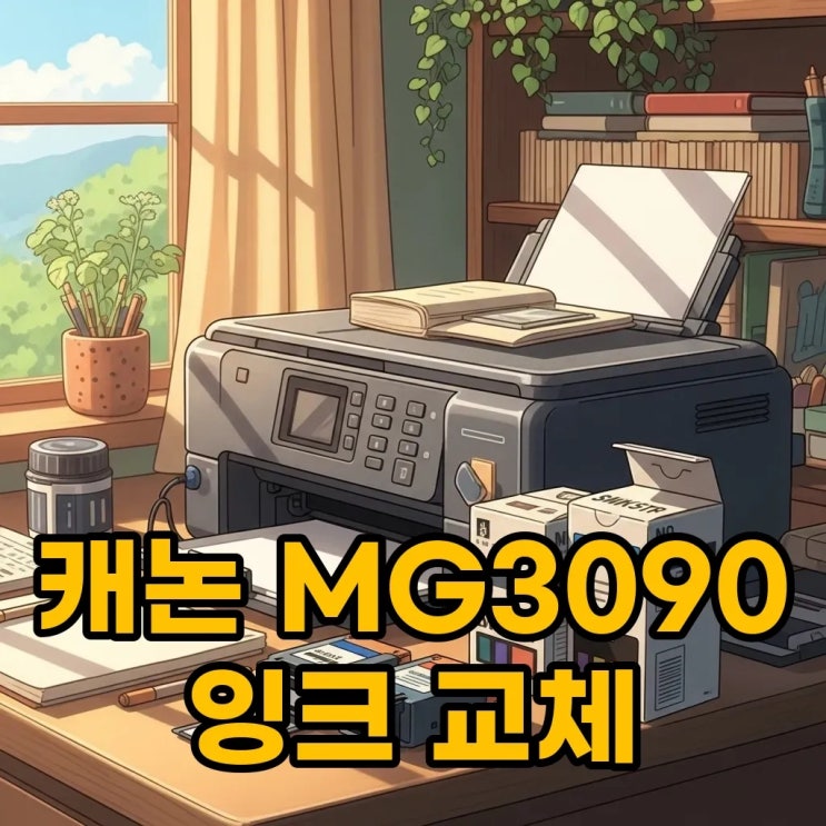캐논 MG3090 잉크 교체법, 당황스러운 잉크 오류 해결 팁! : 네이버 블로그