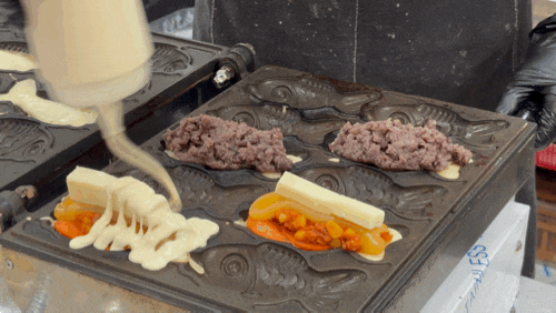 [전주] 속이 꽉찬 카우보이 붕어빵 내돈내산 후기/고구마피자치즈붕어빵, 팥붕어빵 후기/대왕팥•슈고래빵,계란빵,호떡/전주 붕어빵 ...