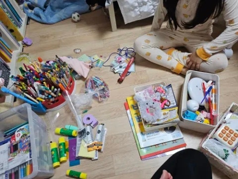 언니집 정리요정 출동 🧹🫡 집 한칸 초등 저학년 방 정리청소 : 네이버 블로그