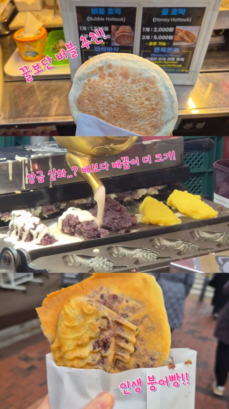 혜화역 길거리 간식 후기｜붕어빵·호떡 솔직 비교 (1번출구) : 네이버 블로그