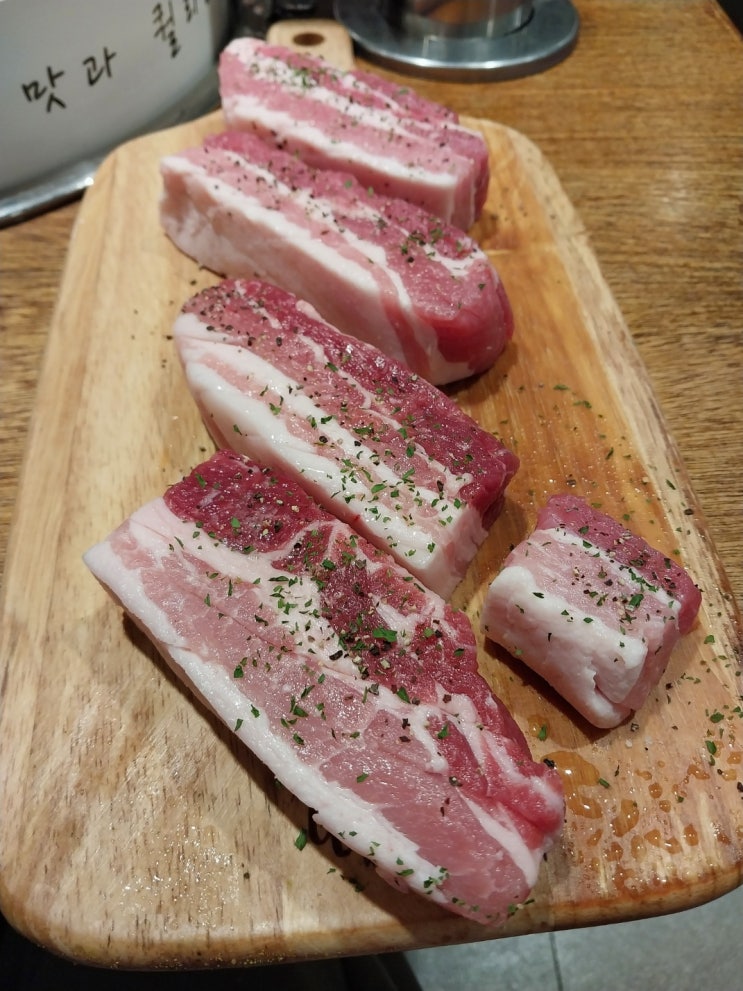 부산 온천장 삼겹살 가성비 맛집 - 더바른식당 : 네이버 블로그