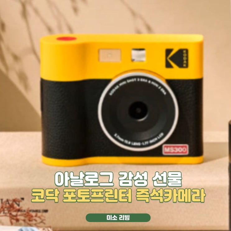 폴라로이드 크기 스퀘어 아날로그 감성 끝판왕 코닥 미니샷 3 ERA : 네이버 블로그