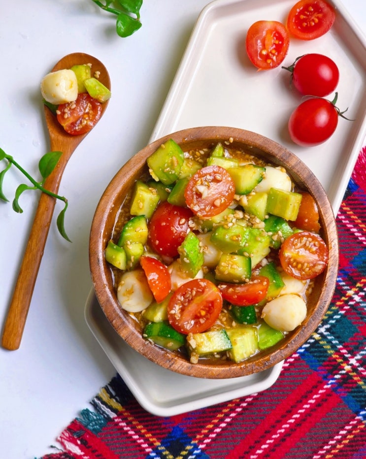 5분컷 지중해식 식단 오이토마토 샐러드 종결 레시피 : 네이버 블로그