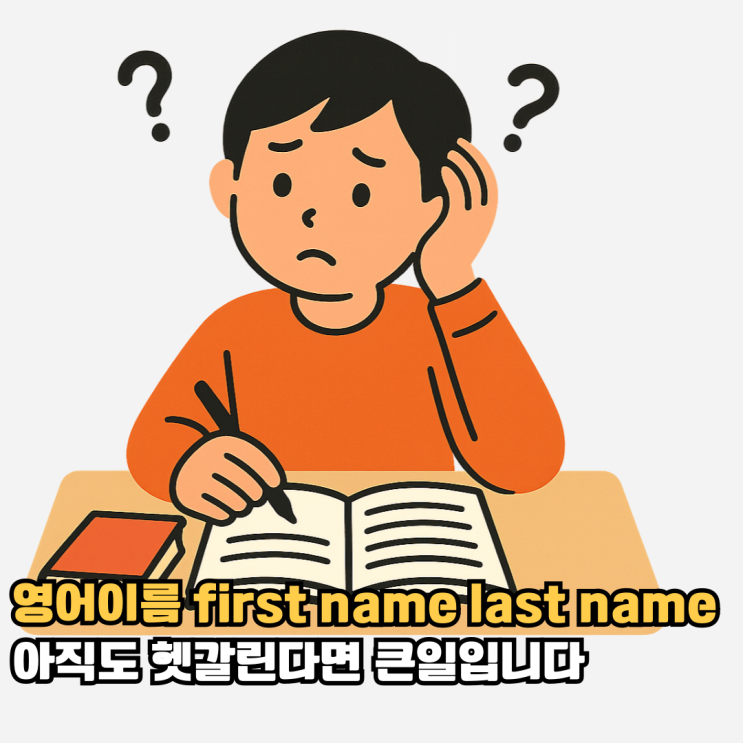 영어이름 first name last name 뜻, 아직도 헷갈린다면 큰일입니다 : 네이버 블로그
