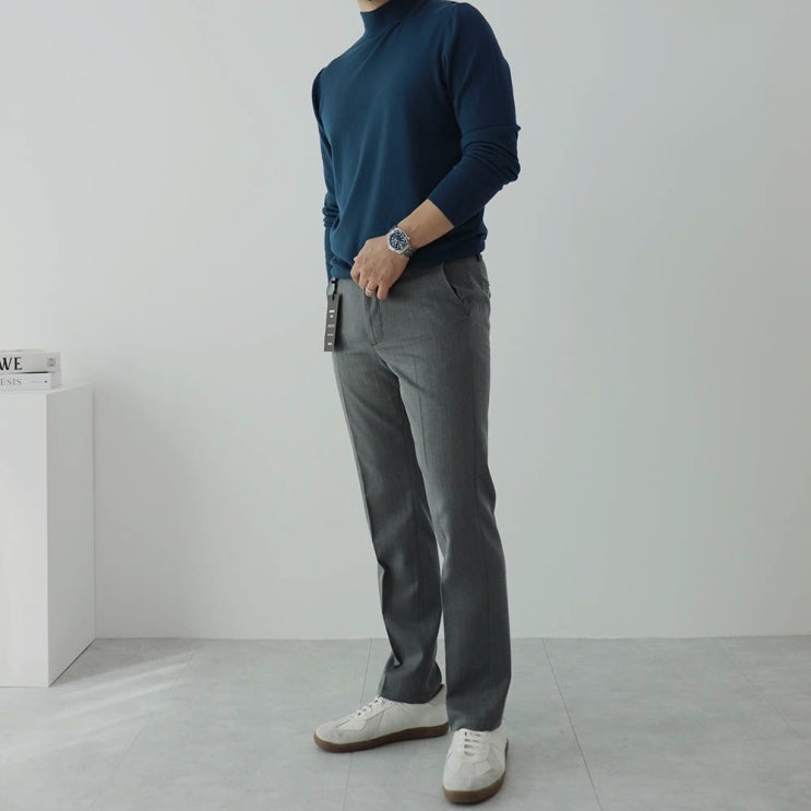 남자 겨울 슬랙스 추천! 따뜻하고 편안한 스판 밴딩 기모 정장바지 후기 : 네이버 블로그