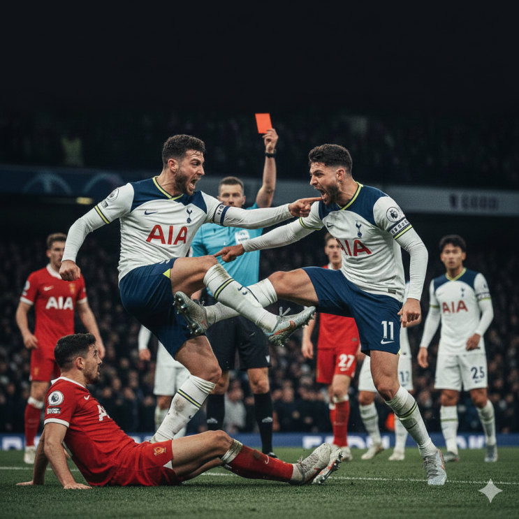 손흥민 후임 맞아?" 토트넘 캡틴 로메로, 발길질 퇴장 후 FA 기소... : 네이버 블로그