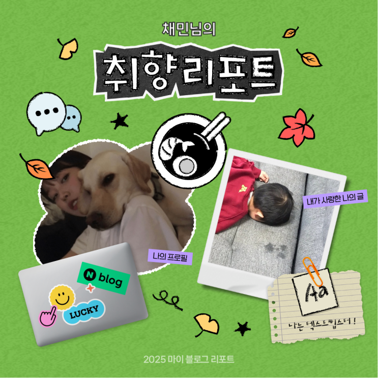 [2025 마이 블로그 리포트] 데이터로 채워보는 내 블로그 취향 리포트 : 네이버 블로그