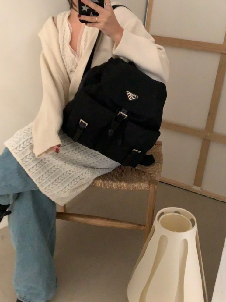 빈티지 프라다 쓰리포켓 미듐 백팩 : 네이버 블로그