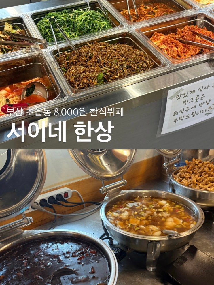부산 초읍 ㅣ 어린이대공원 근처 가성비 좋은 한식뷔페 서이네한상 : 네이버 블로그