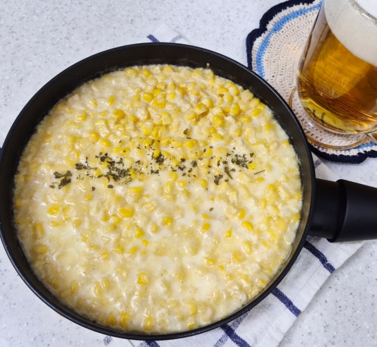 간단 맥주안주 추천 콘치즈 레시피 : 네이버 블로그