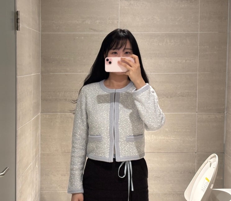 시에 세일 미우 울 믹스드 재킷 내돈내산 후기 출근룩 추천 : 네이버 블로그