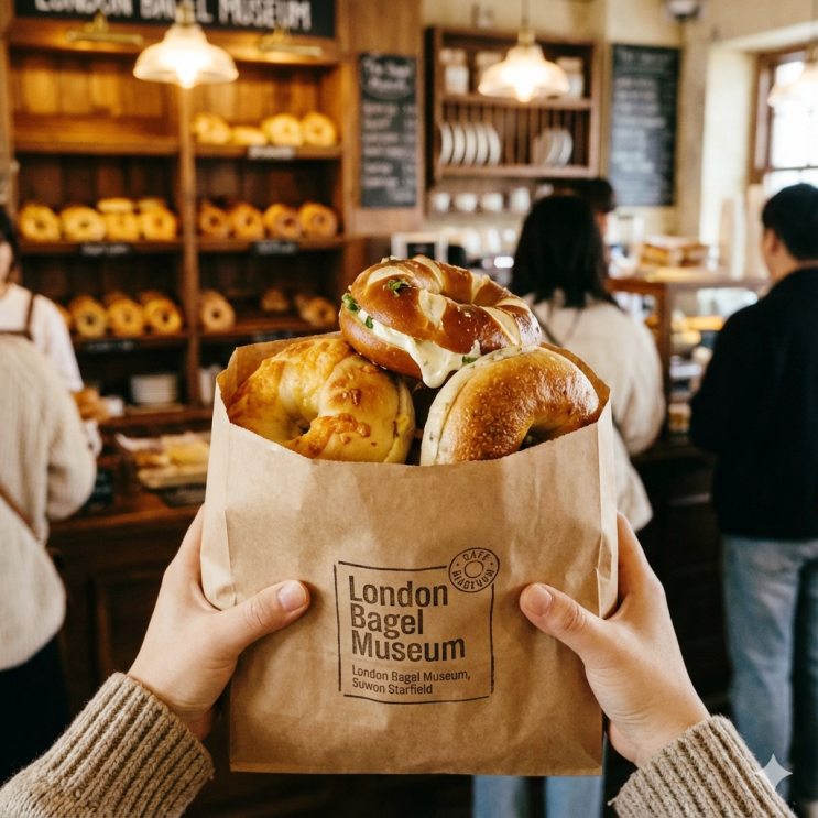 수원 스타필드 런던베이글 웨이팅 5분 실화? 금요일 오후 방문 성공 후기 : 네이버 블로그