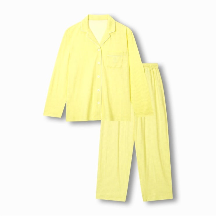 JAJU 자주 여 피치스킨 체크 10부 파자마 세트 4종 리뷰 및 추천 : 네이버 블로그