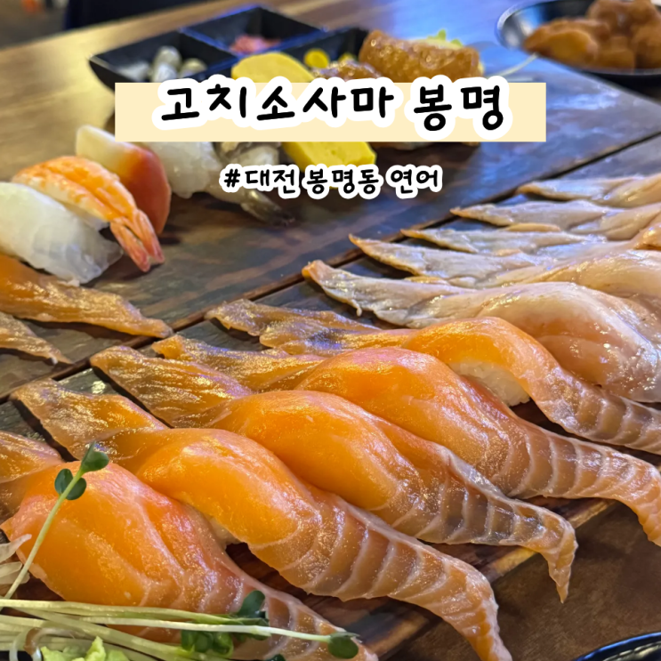 대전 봉명동 맛집 고치소사마 유성 연어초밥 : 네이버 블로그