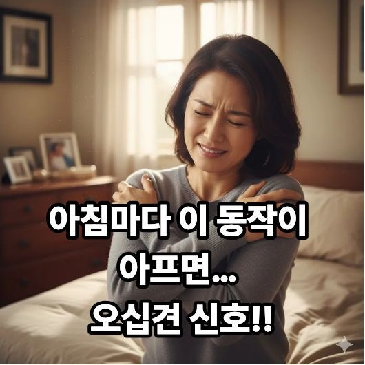 아침마다 이 동작이 아프면… 오십견 신호일 수 있어요 : 네이버 블로그