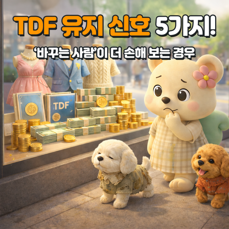 TDF 유지 기준 5가지, 지금 바꾸면 손해 보는 경우는 따로 있습니다 : 네이버 블로그